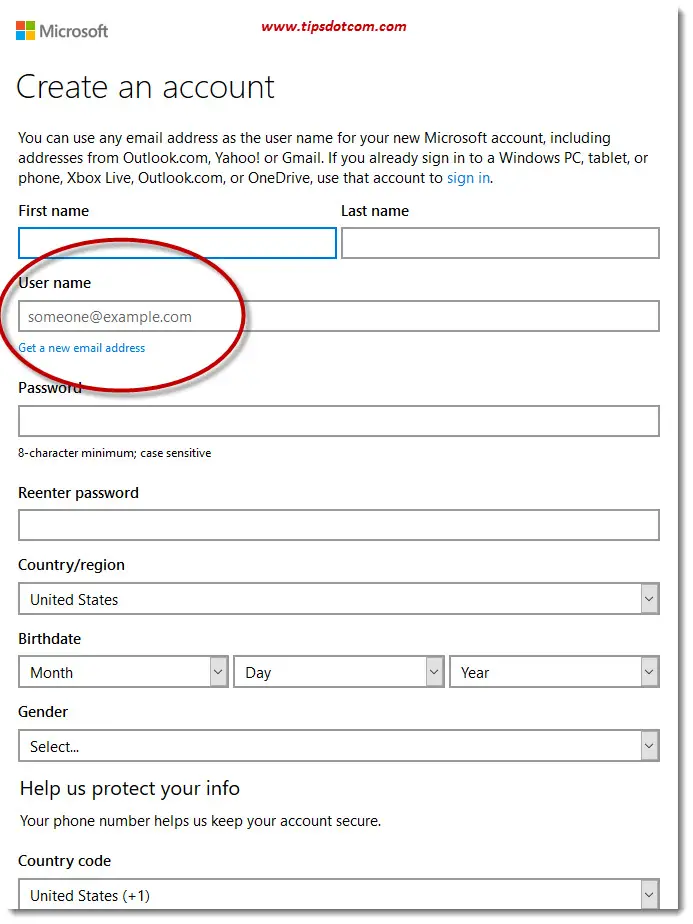 Create A Microsoft Account Everything On This Page